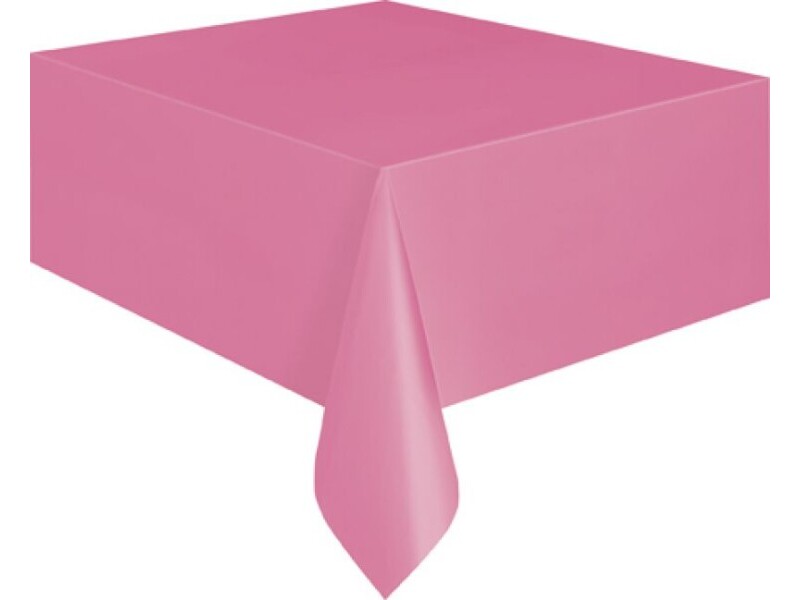 Hot Pink Plastic Tablecover
