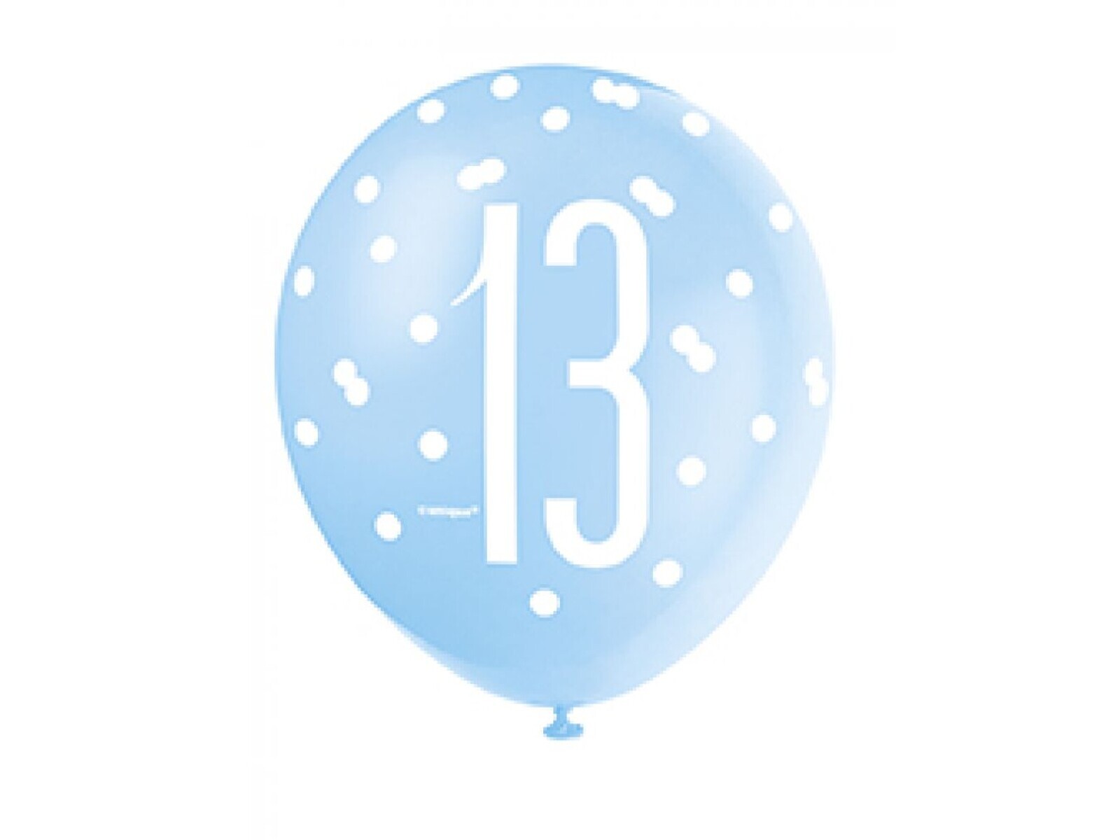 Blue Glitz 13 Balloons