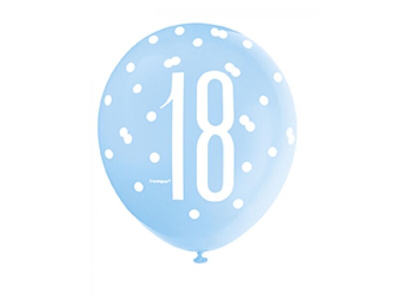 Blue Glitz 18 Balloons