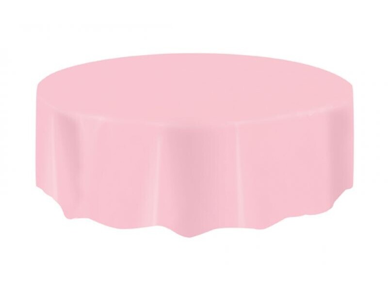 Pastel Pink Round Tablecover