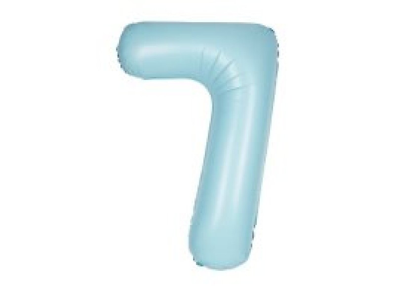 Pastel blue 7 balloon
