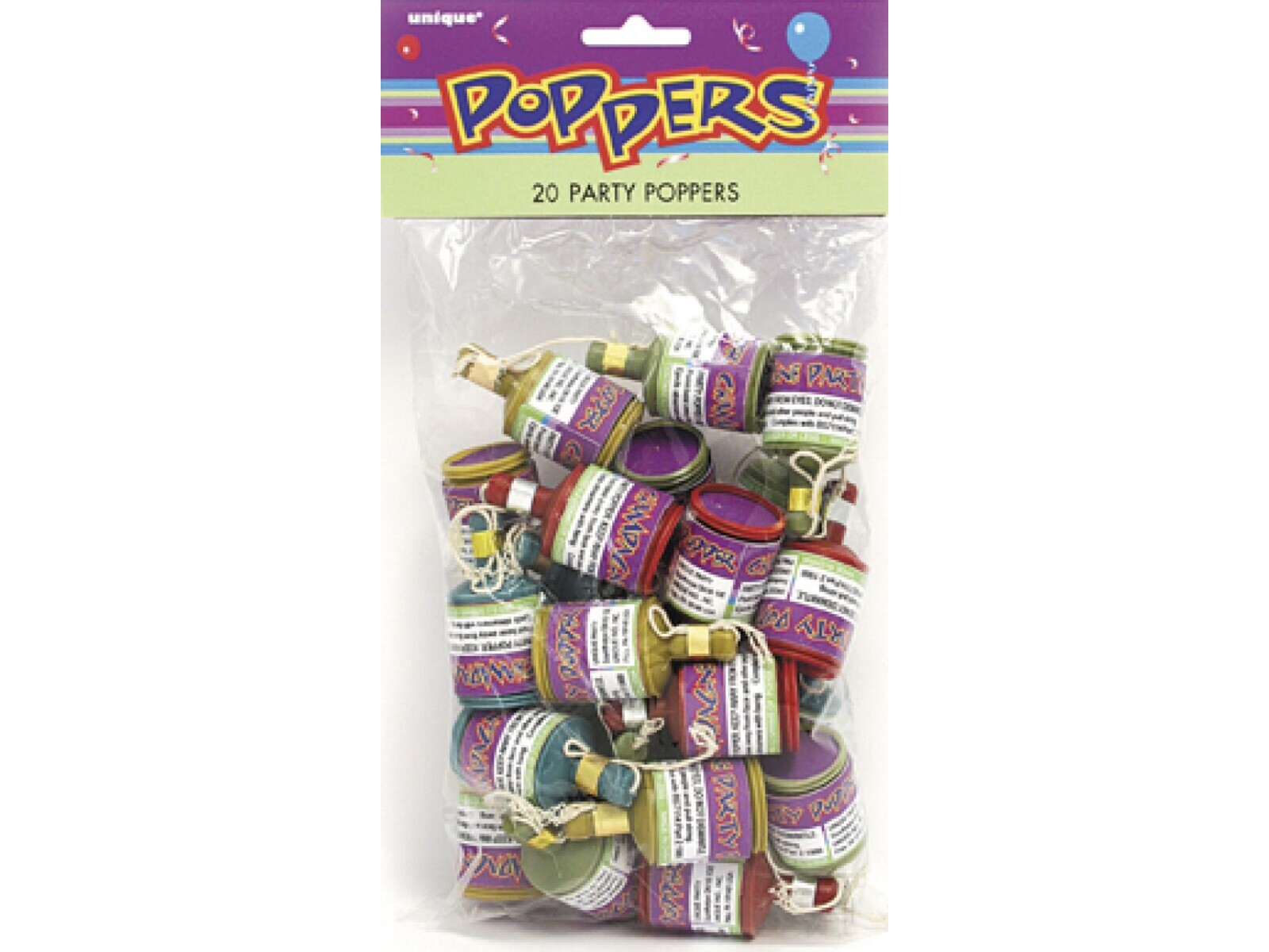 20 Party Poppers